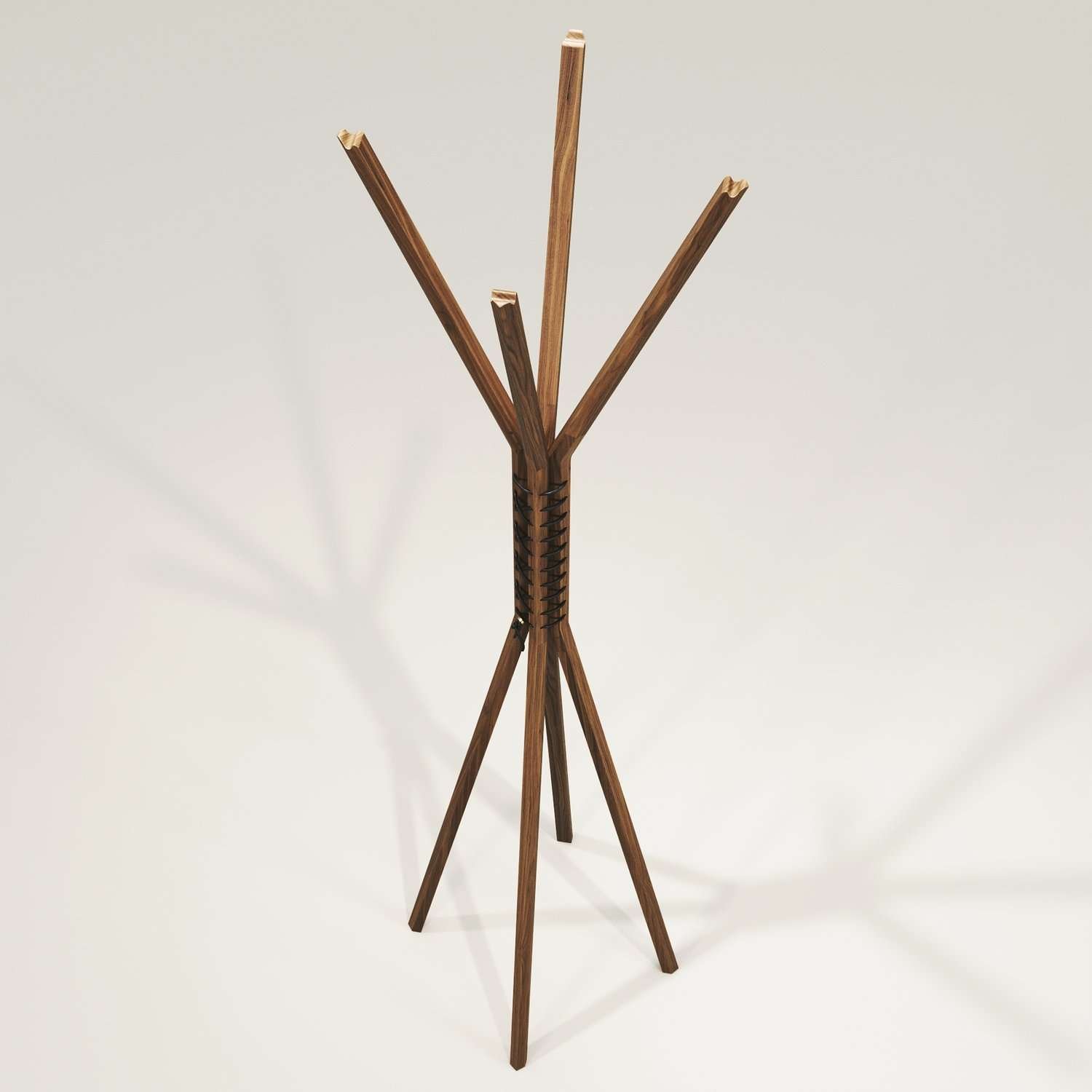 Cancan Coat Stand in Oak & Walnut by Wewood