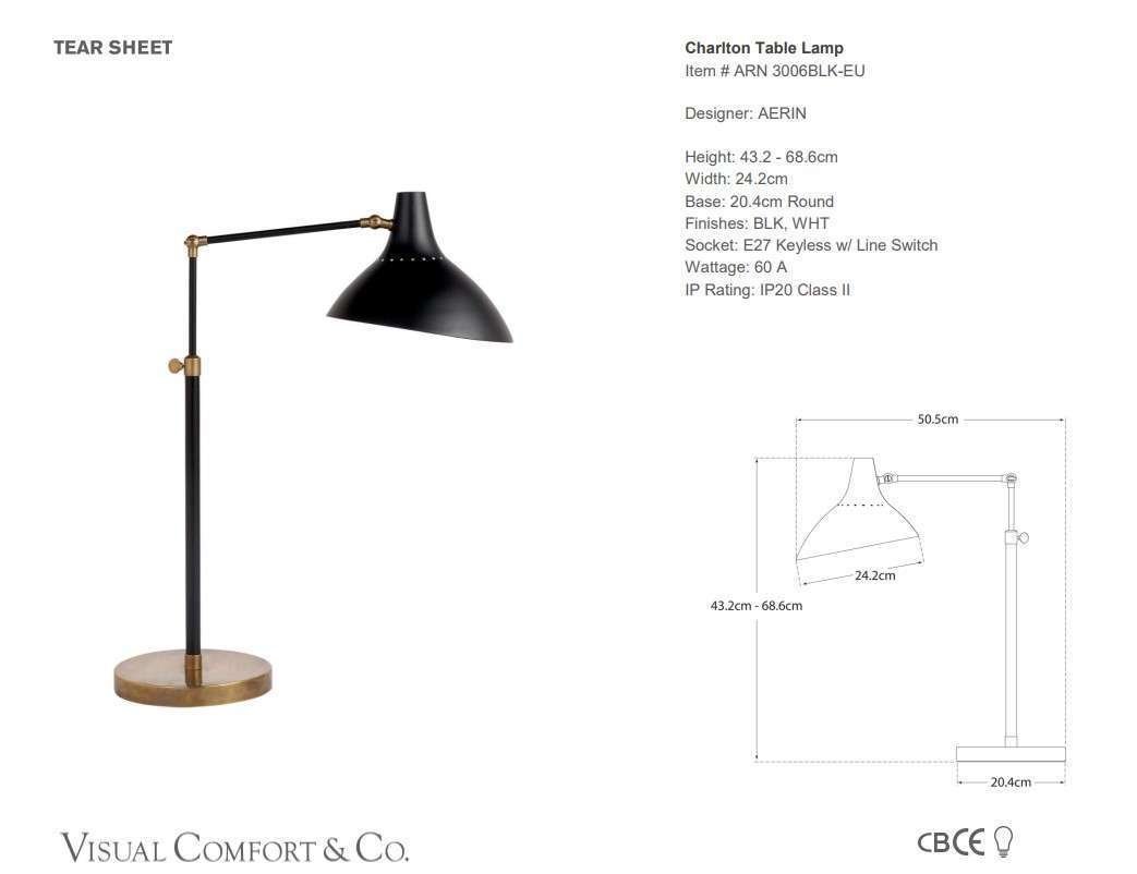 Charlton Table Lamp by AERIN | Elegant Lighting