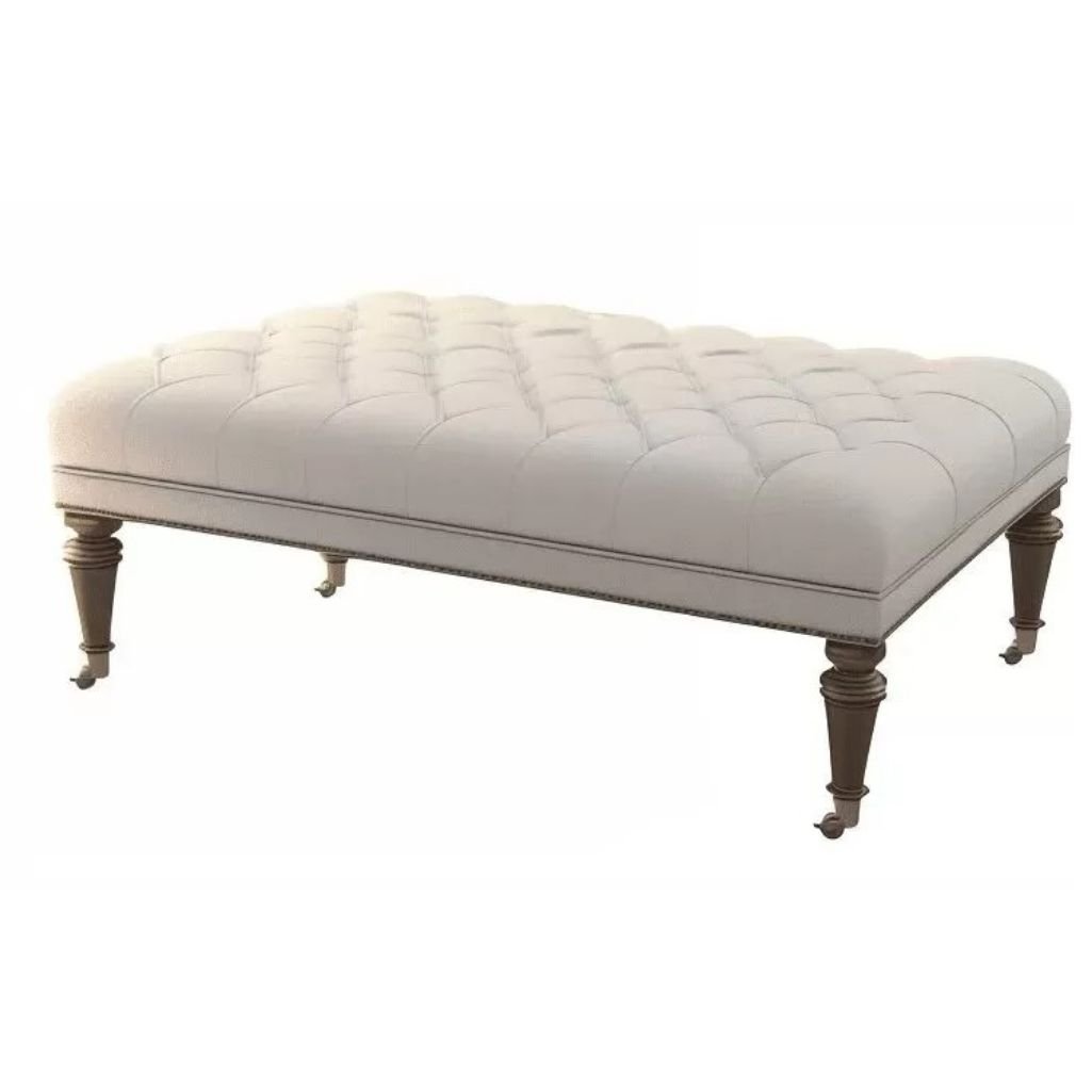 Fewstone Buttoned Stool | Timeless UK Ottoman