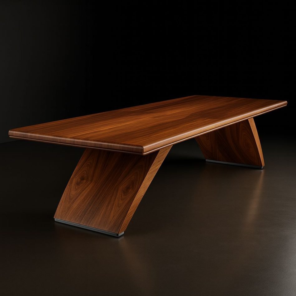 Monk Dining Table with Sculptural Elegance